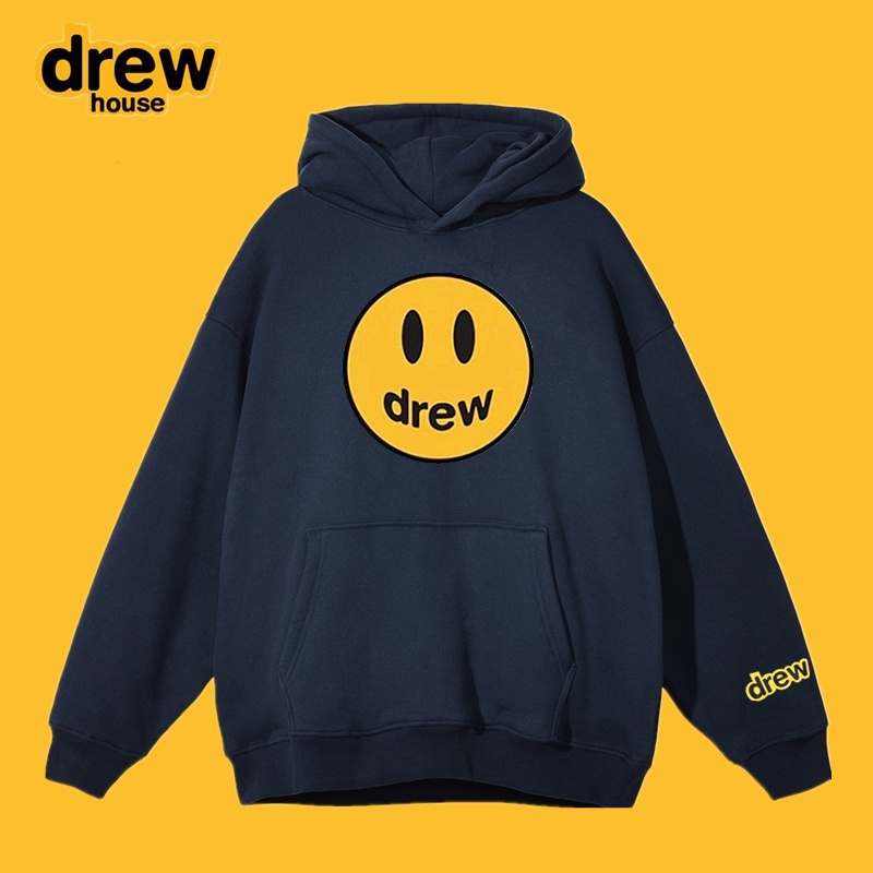 Drew smiley face plus เสื้อกันหนาวกํามะหยี่มีฮู้ดหญิงฤดูใบไม้ร่วงและฤดู ...
