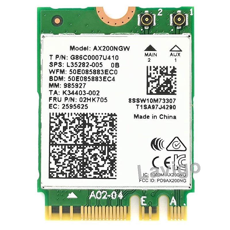 อะแดปเตอร์การ์ดเครือข่ายไร้สาย WiFi 6E 6E 7 BE200 NFA765 Intel AX210 AX200 AX201 AX211 Killer ...