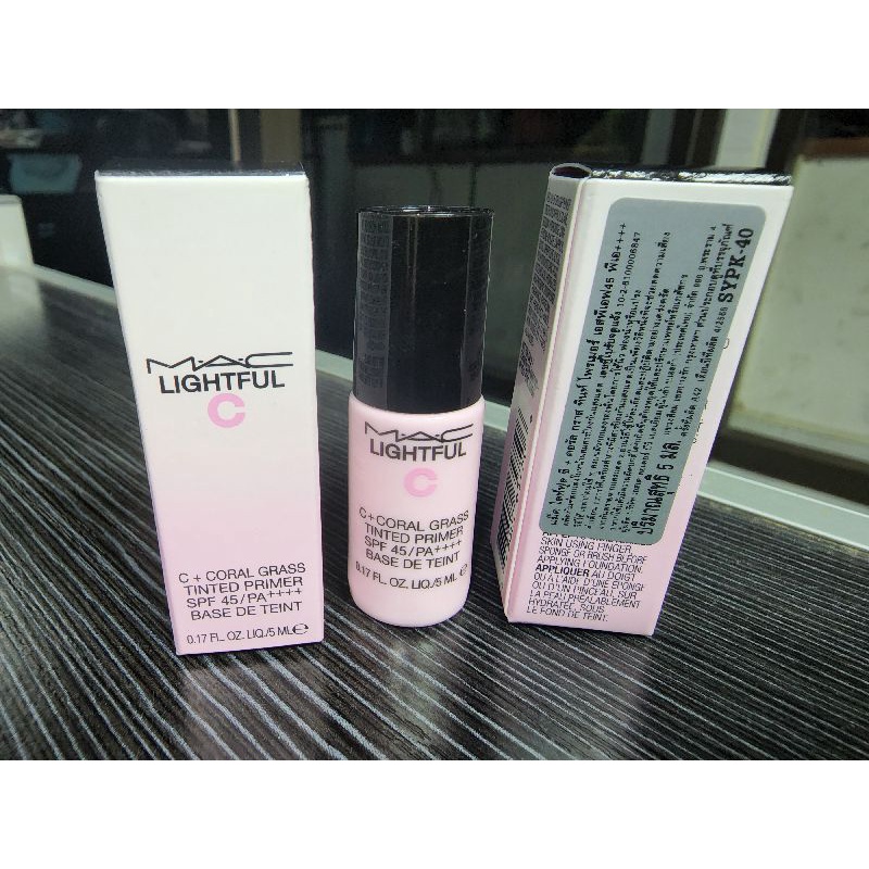Mac lightful C+ coral grass tinted primer spf45 pa++++ 5ml ฉลากไทย มี ...
