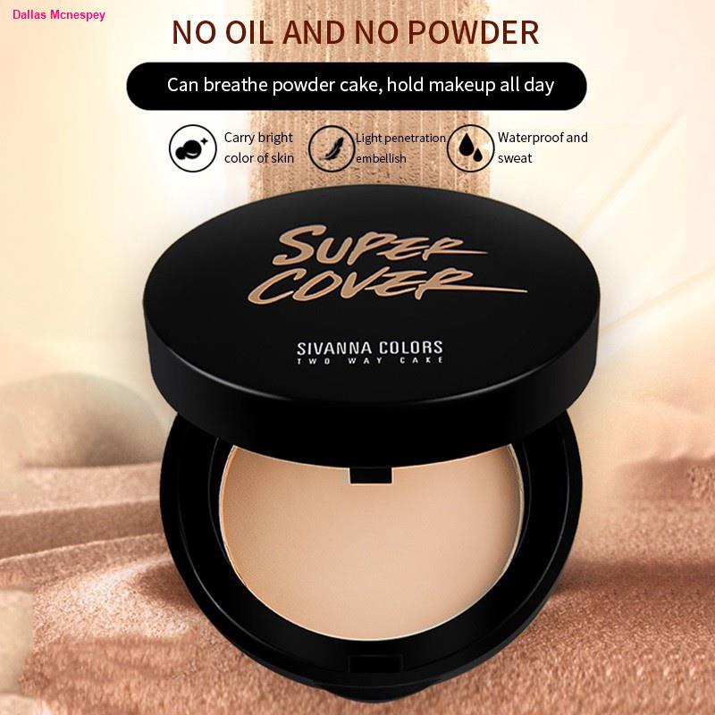 จัดส่งตรงจุดHF201 Sivanna Colors Super Cover Two Way Cake Powder ซิเวีย ...