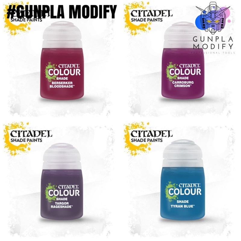 CITADEL COLOR (SHADE) Berserker Bloodshade, Carroburg Crimson, Targor ...