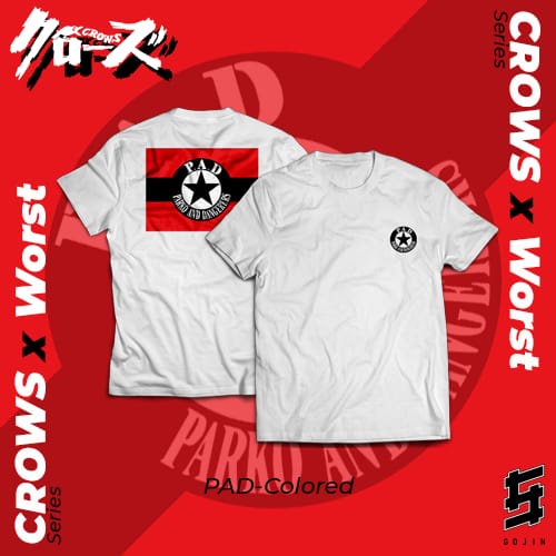 เสื้อยืด Crows X Worst Series - Parko และ Dangers "Pad RED FLAG" - หวี ...