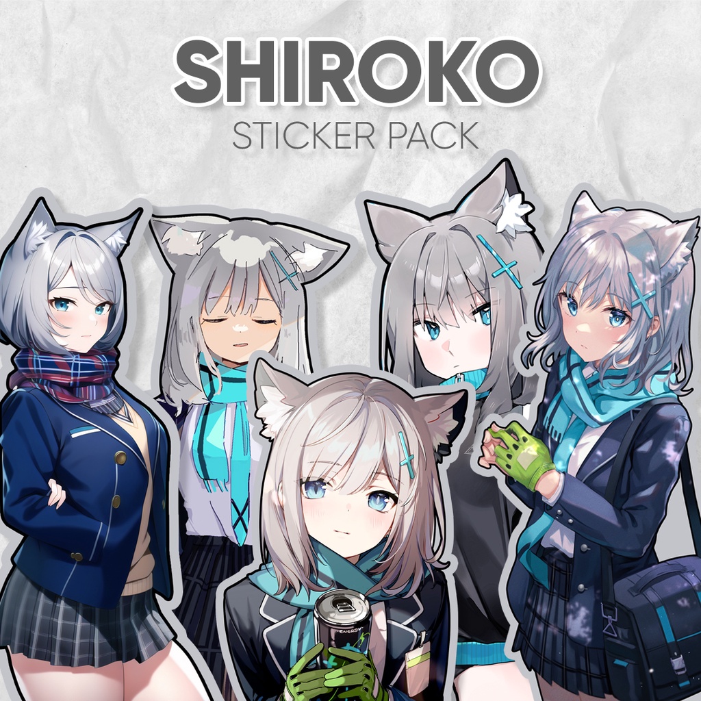 Shiroko Blue Archive Pack สติกเกอร์ / สติกเกอร์กันน้ํา | Shopee Thailand