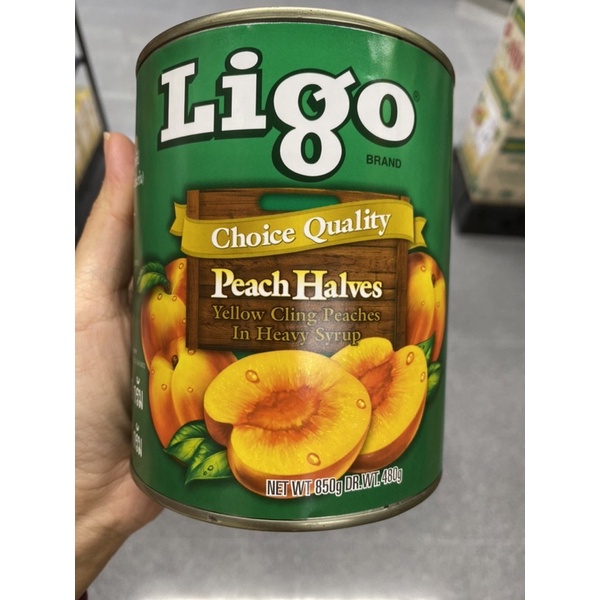 Peach Halves Yellow Cling Peaches In Heavy Syrup ( Ligo Brand ) 850 G ...