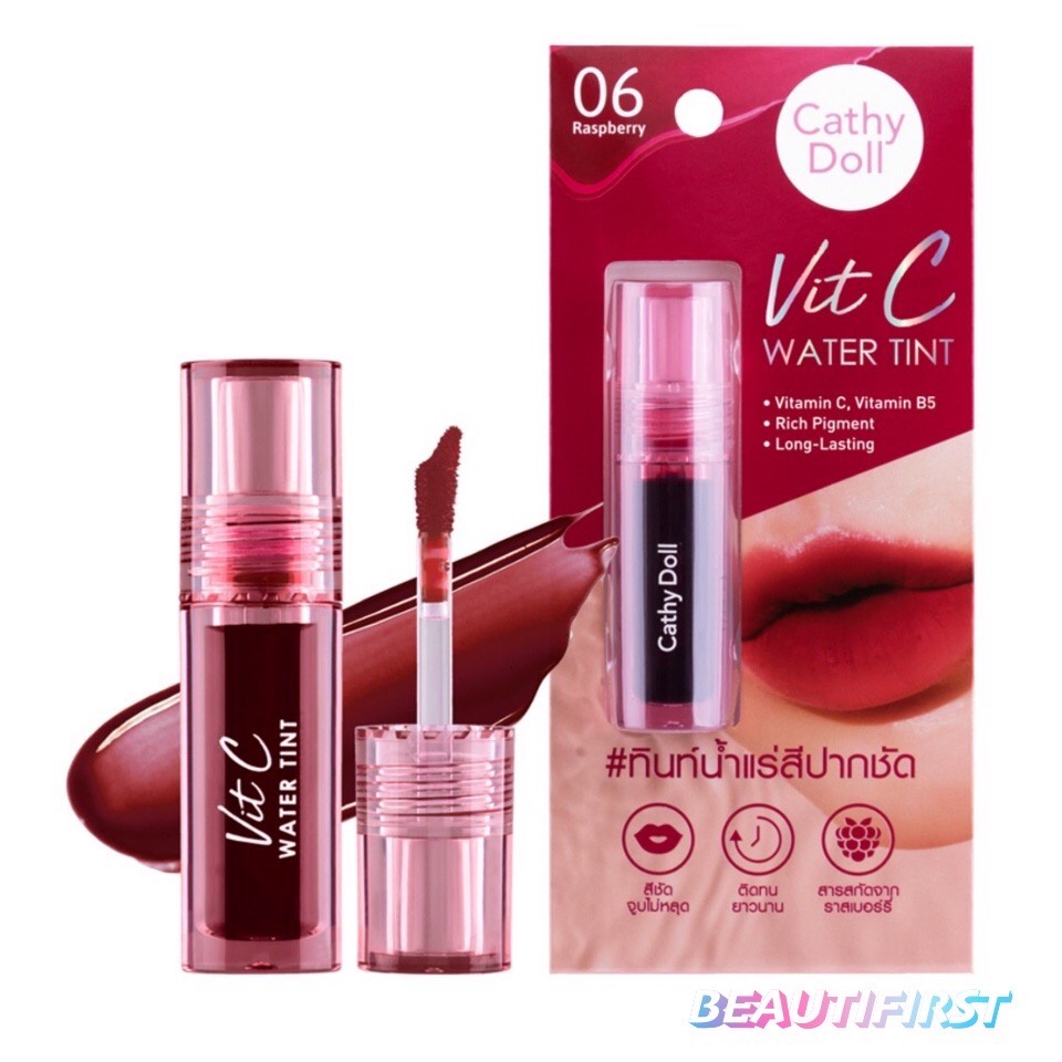 Vit C Water Tint Cathy Doll เคที่ดอลล์ วิทซี ทิ้นท์ ลิปน้ำแร่ ลิปทิ้นท์ ...