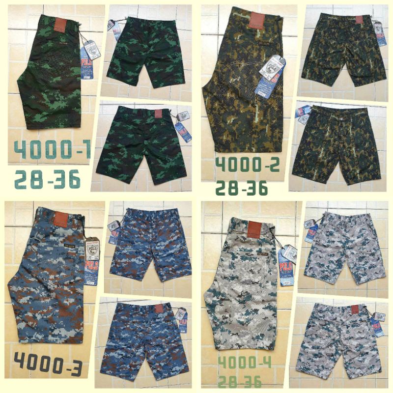 กางเกงขาสั้น ลายทหาร ลายพรางดิจิตอล 6 แบบ PCLC Jeans ไซส์ 28-36 ...