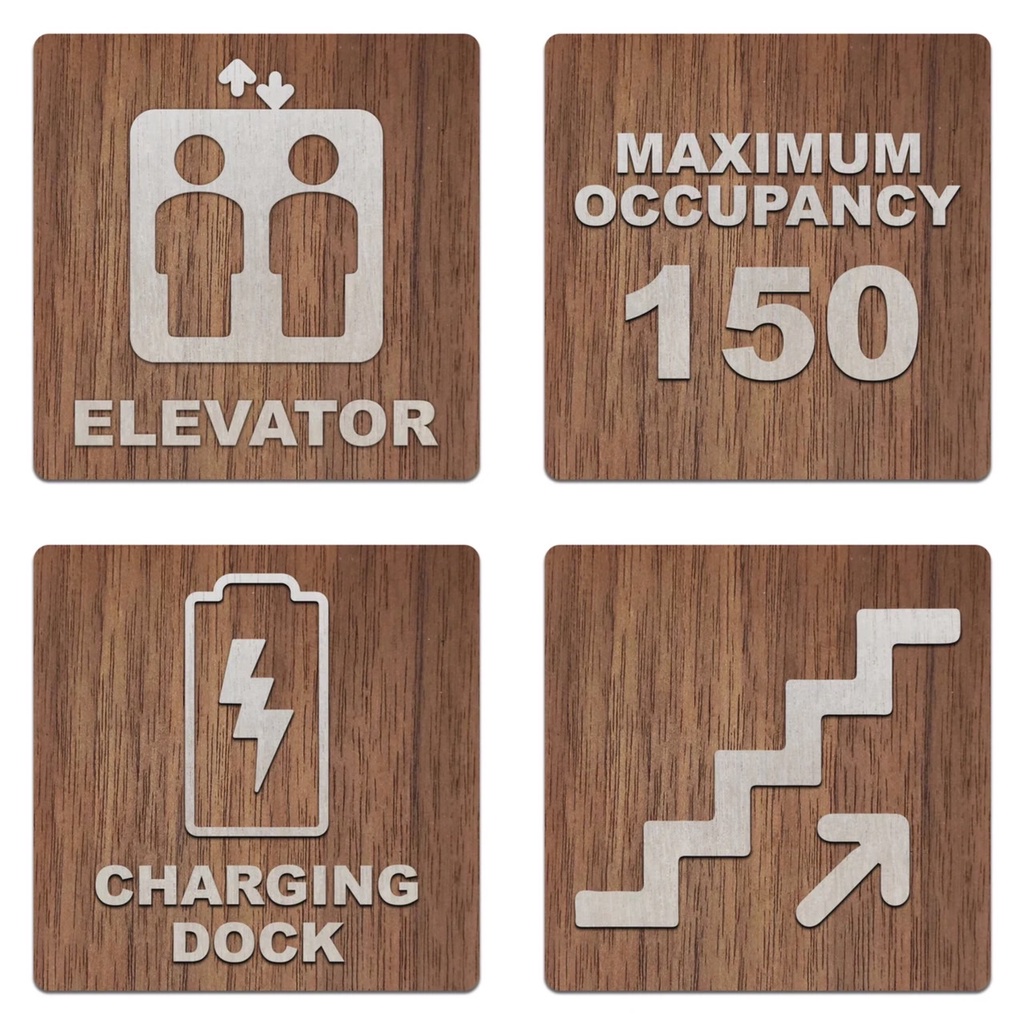 [FudFudAR] ฝุด-ฝุด-อะ ป้ายไม้ Elevator Sign ป้ายลิฟท์ I Maximum ...