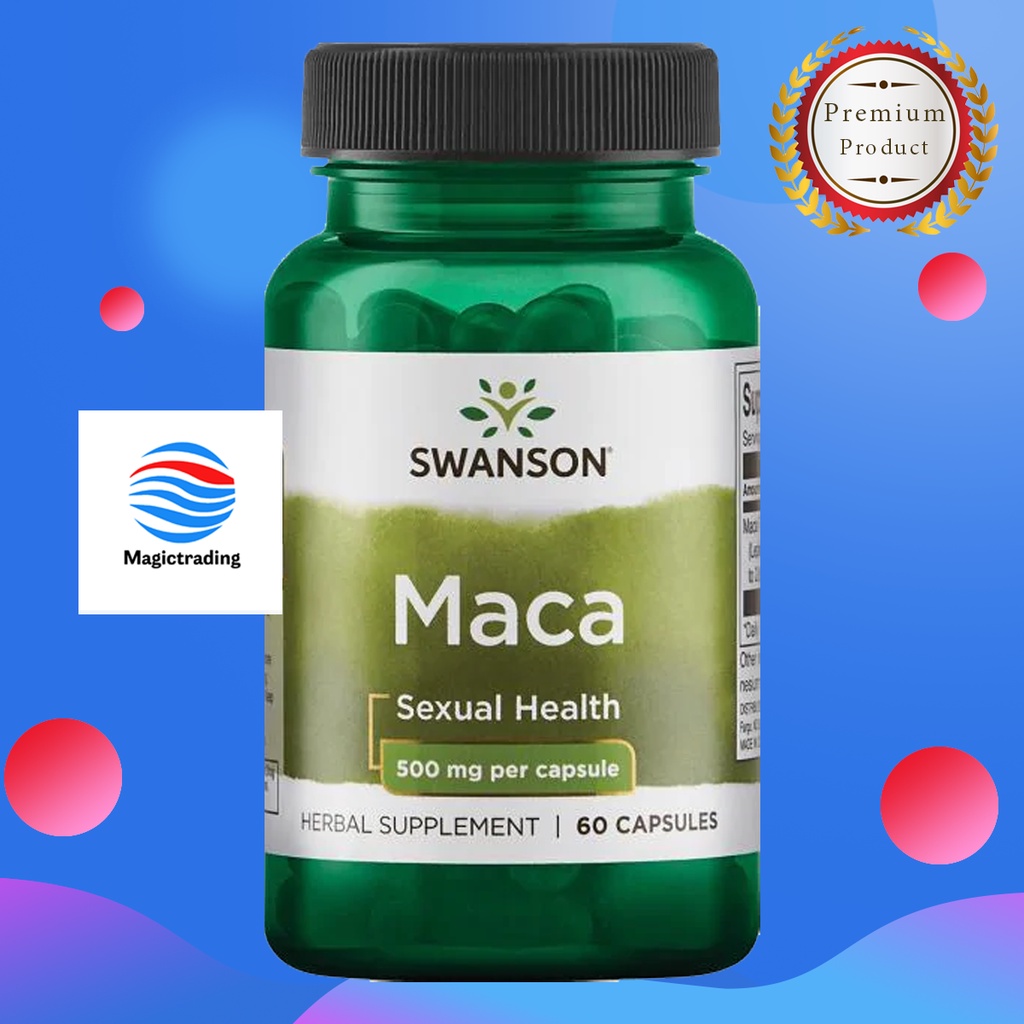 Swanson Passion Maca 500 mg / 60 Capsules | Shopee Thailand