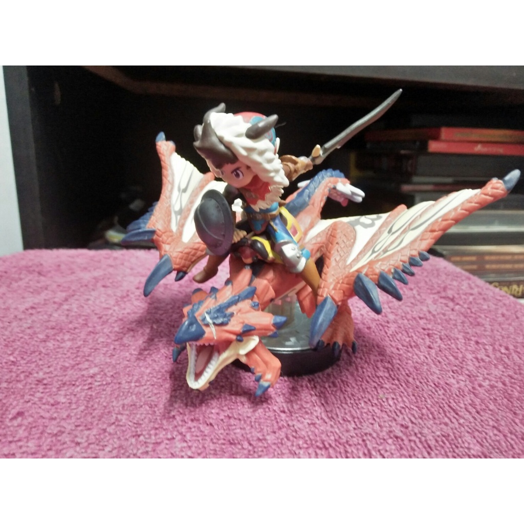 Amiibo Monster Hunter Stories Series Figure (One-Eyed Rathalos & Rider ...