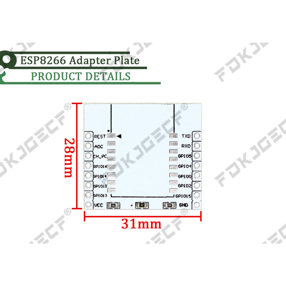Esp8266 แผ่นอะแดปเตอร์โมดูลไวไฟอนุกรม ใช้กับบอร์ดไร้สาย Esp 07 Esp 12f Esp 12e สําหรับ Arduino