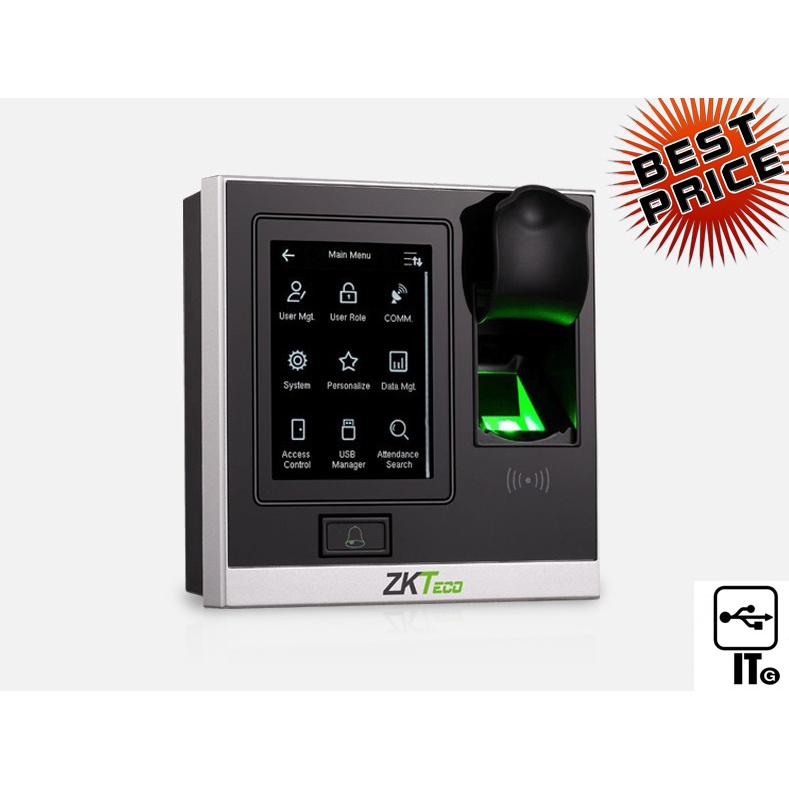 เครื่องแสกน เข้า ออกประตู Finger Scan ZK#SF400 เครื่องควบคุมเข้า-ออกประตูโดยแสกนนิ้วมือ ประกัน ...