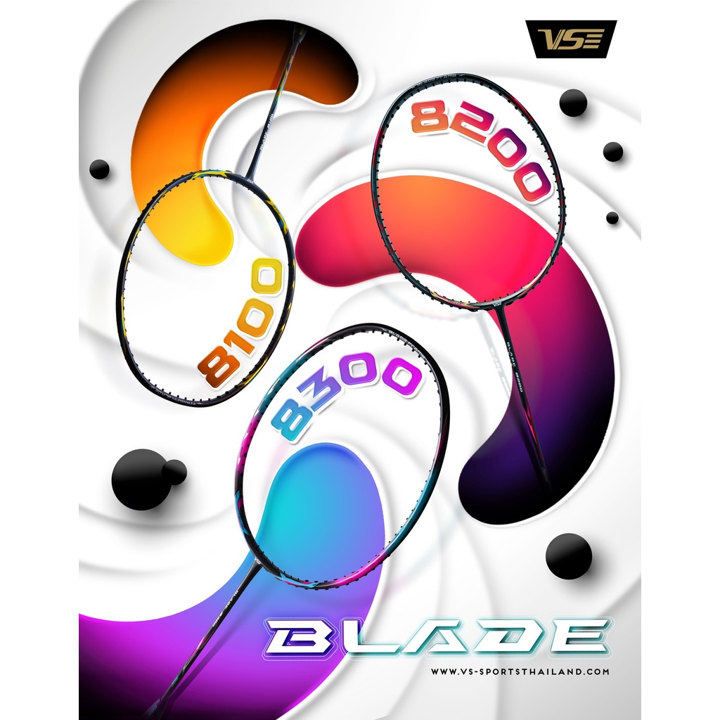 VENSON ไม้แบดมินตัน รุ่น BLADE 8100/8200/8300 4U/Balance295mm/Shaft ...