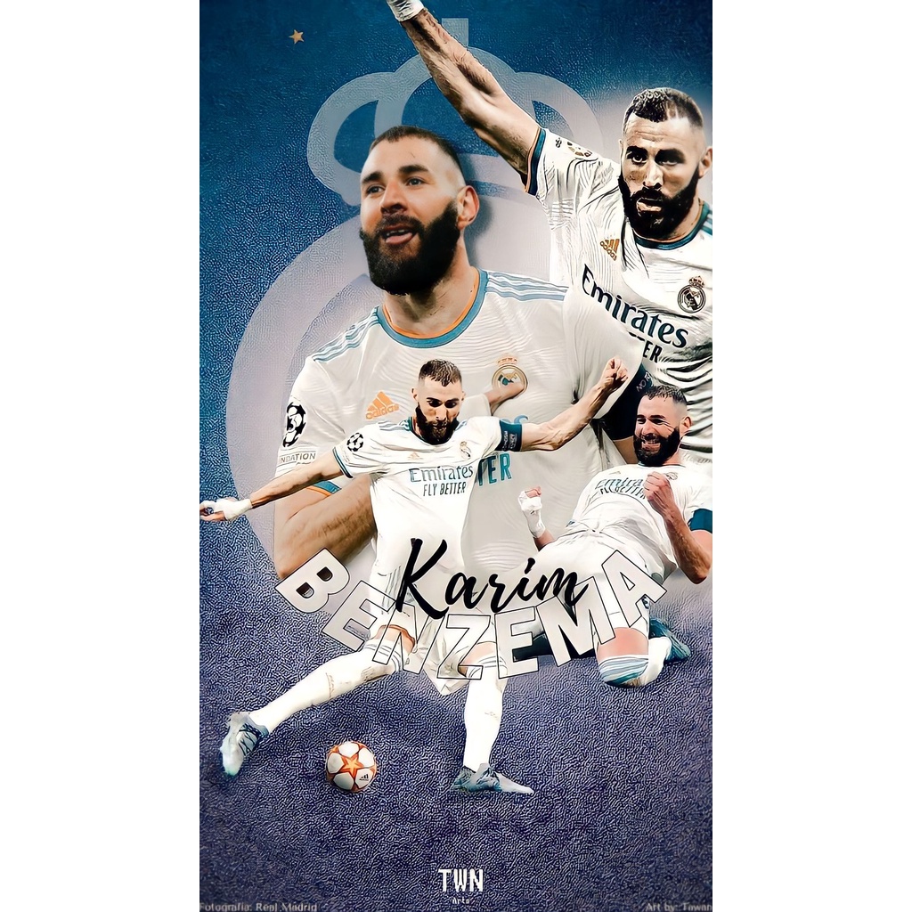 โปสเตอร์ Benzema KARIM BALL (สามารถกําหนดเอง) | Shopee Thailand