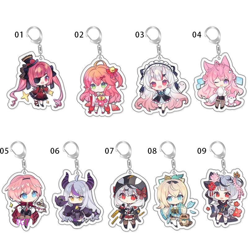 Ygt พวงกุญแจฟิกเกอร์อะคริลิค รูป Hololive Vtuber Q Version Tsunomaki ...
