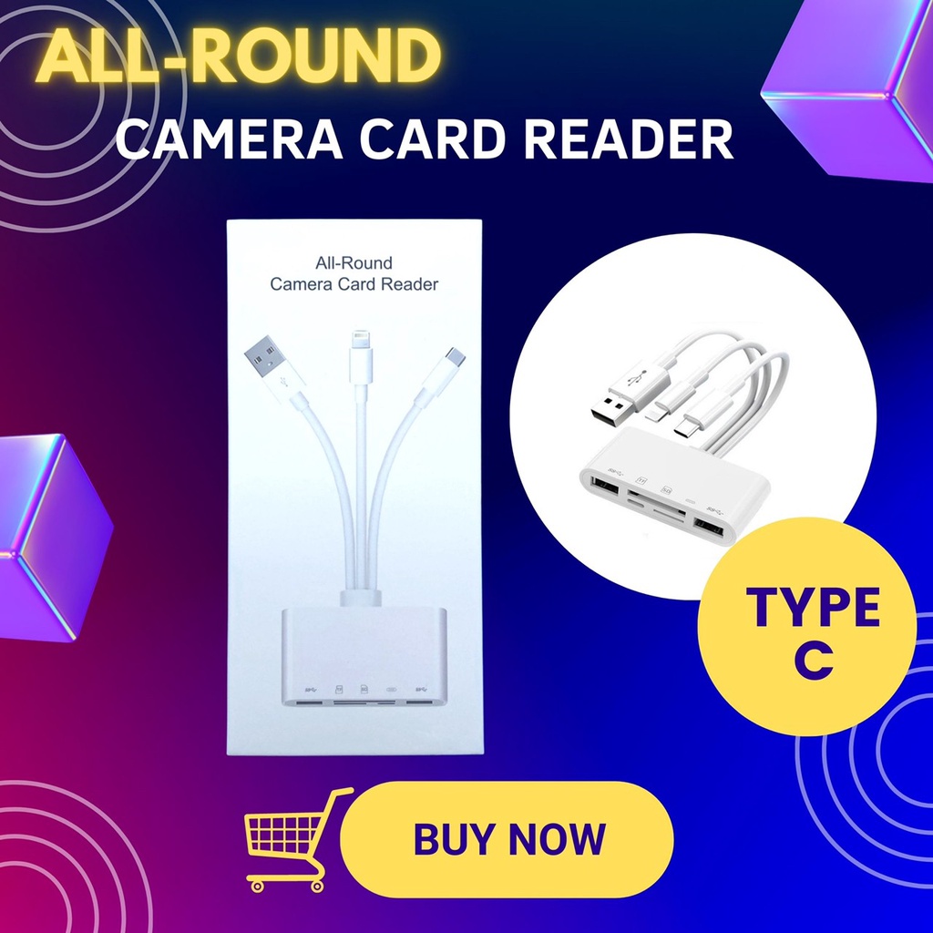 Softshop88 อะแดปเตอร์การ์ดลีดเดอร์ All-Round Camera card reader 3 to 5 ...