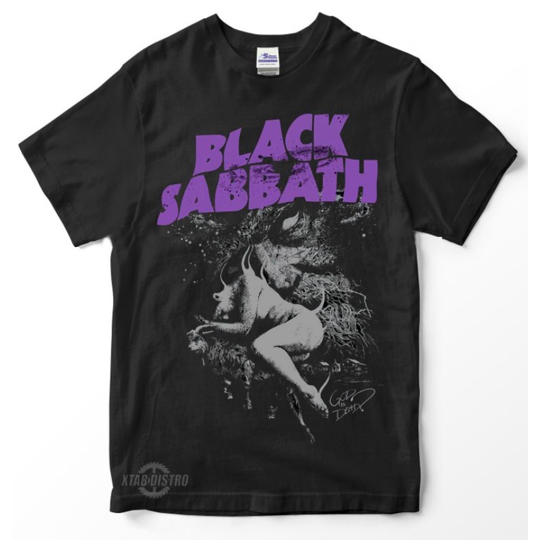BLACK SABBATH God is dead Premium tshirt สีดํา sabbat band เสื้อยืดสี ...