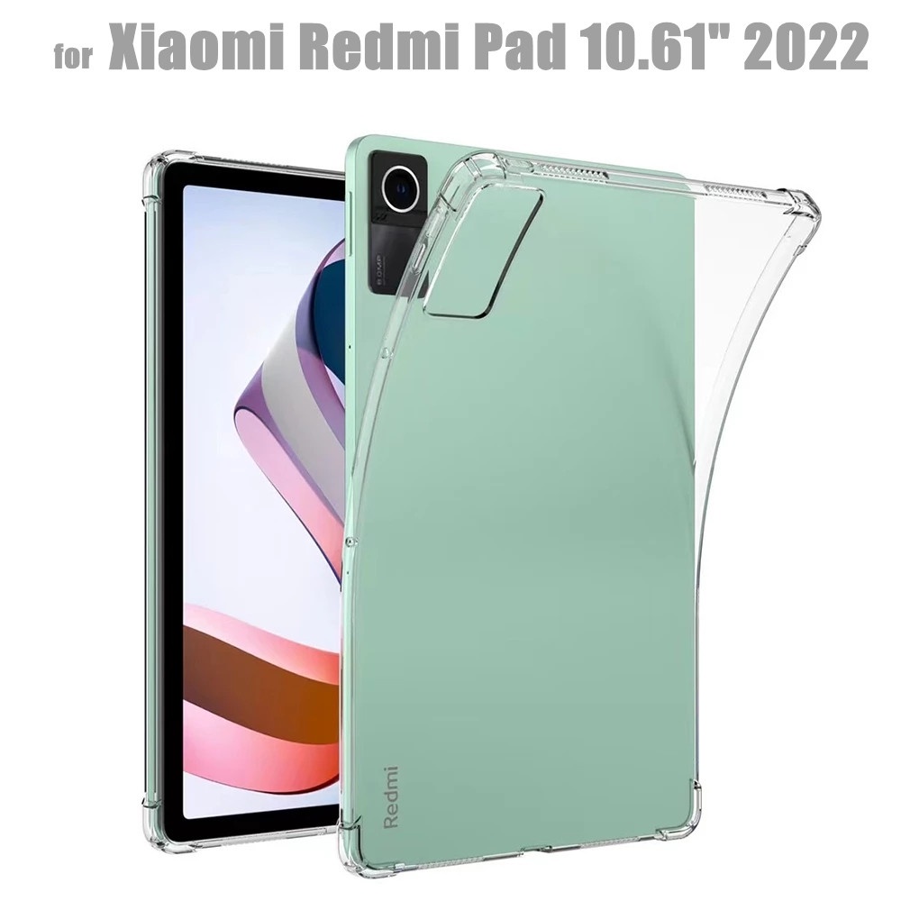 Xiaomi Redmi Pad 10.61" 2022 Silicone Case Soft Anti-drop Four airbags ...