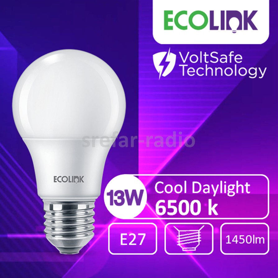ECO LINK LED BULB หลอดแอลอีดี 13W/1450lm 6500K/Cool Daylight | Shopee Thailand