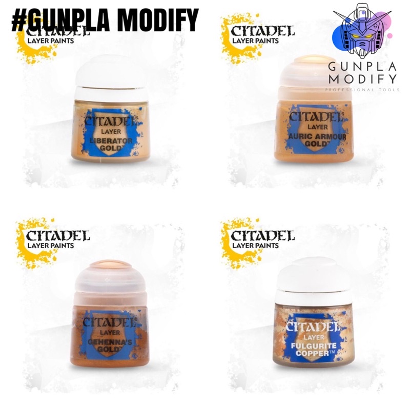 CITADEL COLOR (LAYER) Liberator Gold, Auric Armour Gold, Gehenna’s Gold ...