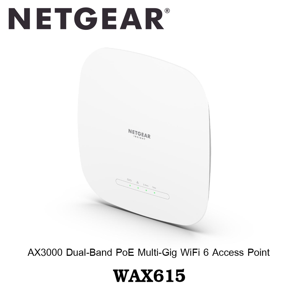 Netgear WAX615 AX3000 Dual-Band PoE Multi-Gig Insight Managed WiFi 6 ...