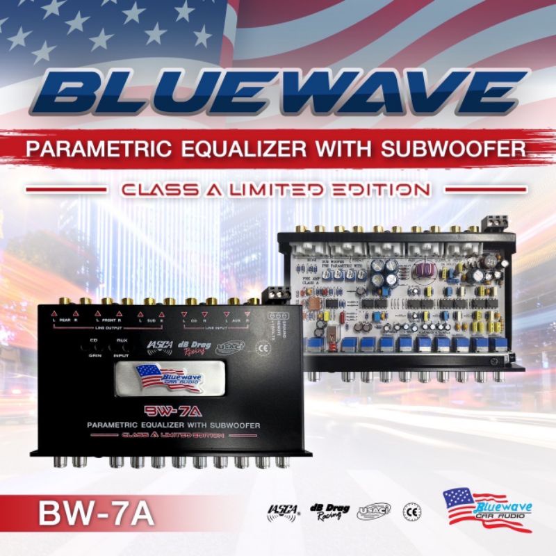 ปรีรถยนต์ 7 บลูเวฟ รุ่น BW-7A รุ่นใหม่ อัพเกรด เสียงวงจร Class - A ...