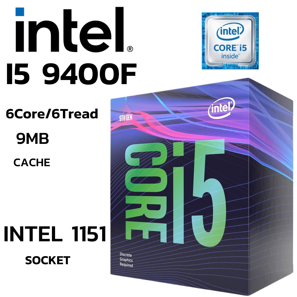 CPU Intel Core I5 9400F 6Core 6Tread BestClock 2.9Ghz Turbo 4.1Ghz ...