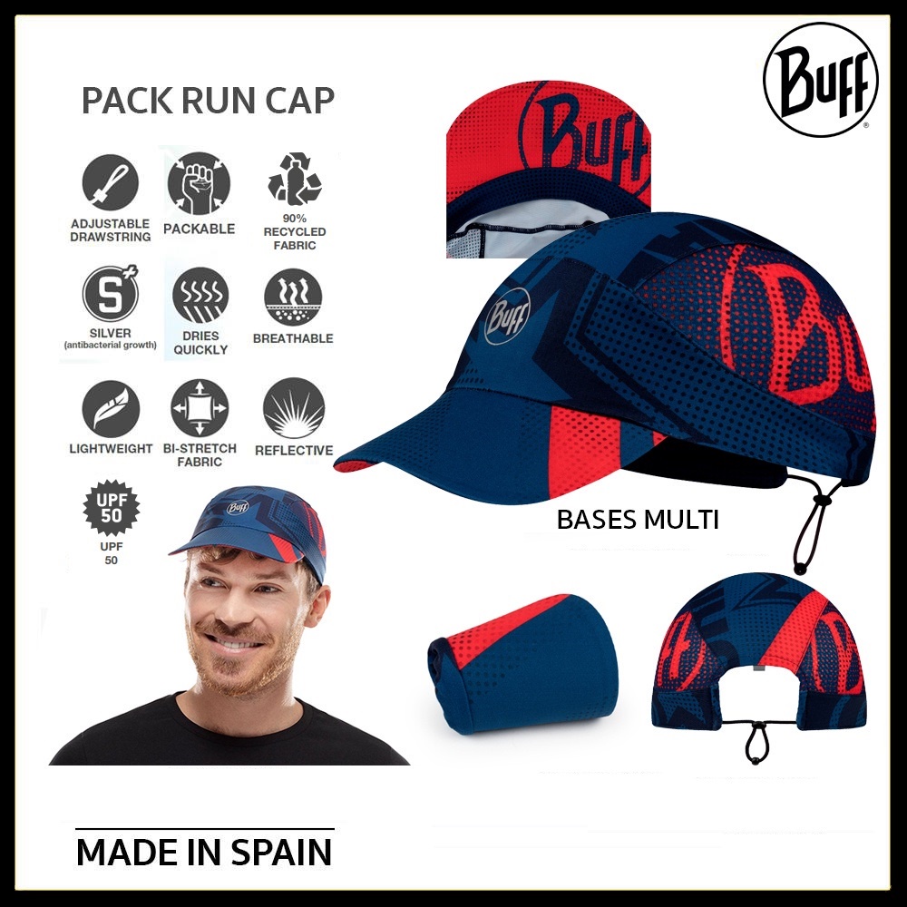 Buff Pro Team Pack Run Cap - Bases Multi, S/M (53-58ซม.) | Shopee Thailand