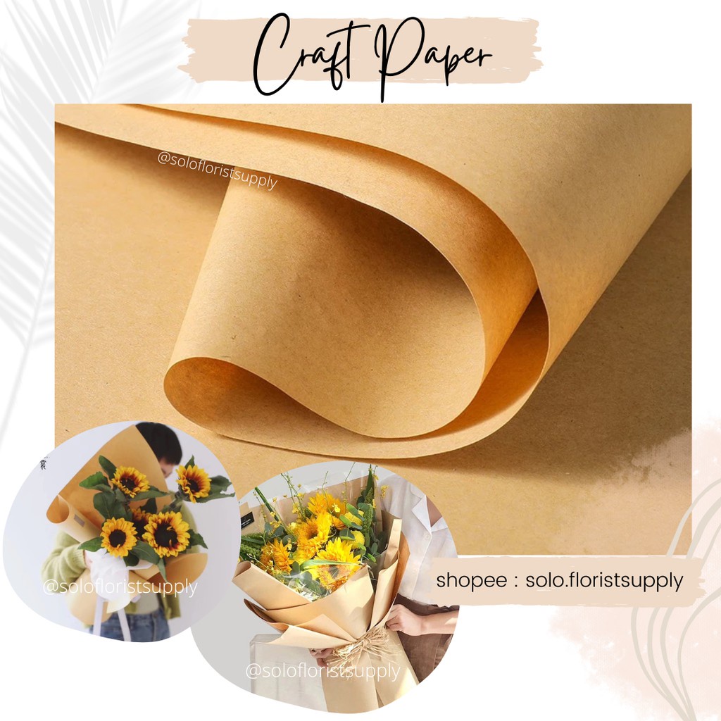 [SW] Vintage CRAFT PAPER PAPER FLOWER WRAPPING BOUQUET HAND BOUQUET ...