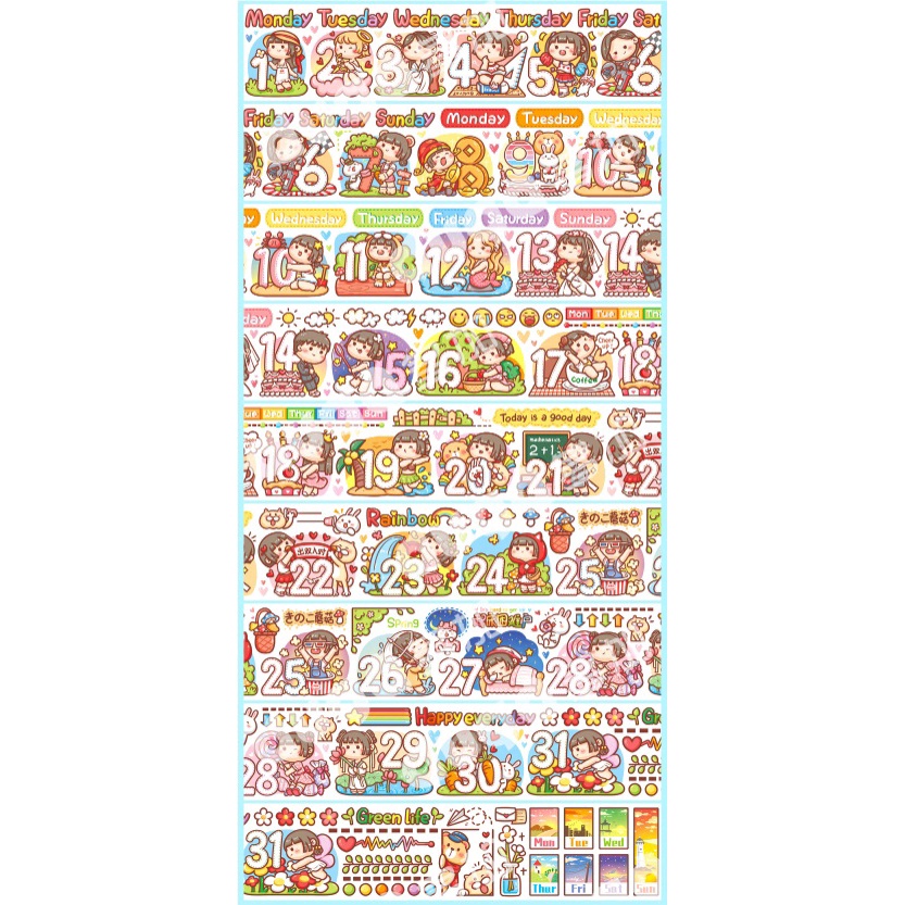 [Ready Stock] Small Mochi Paper Tape Sticker Whole Roll 5 Meters ...