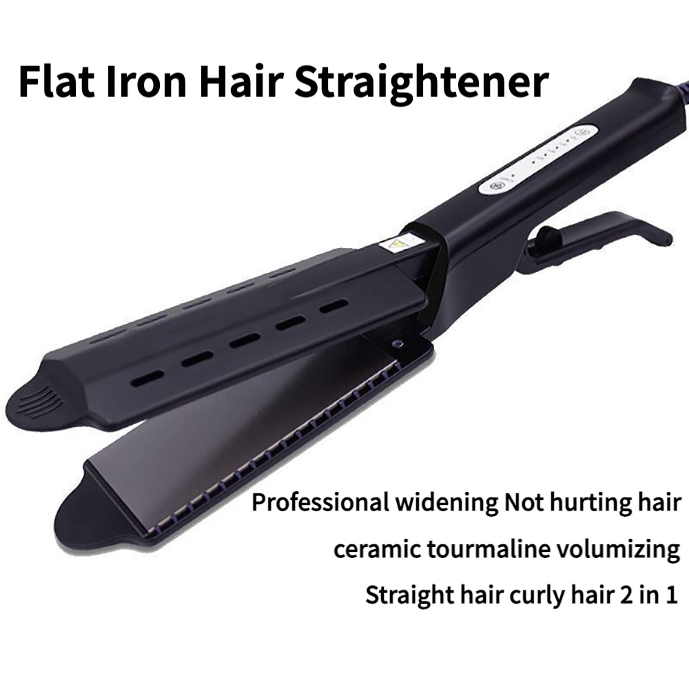 Electric Splint Hair Straightener,Steam Flat Iron,Professional Salon ...