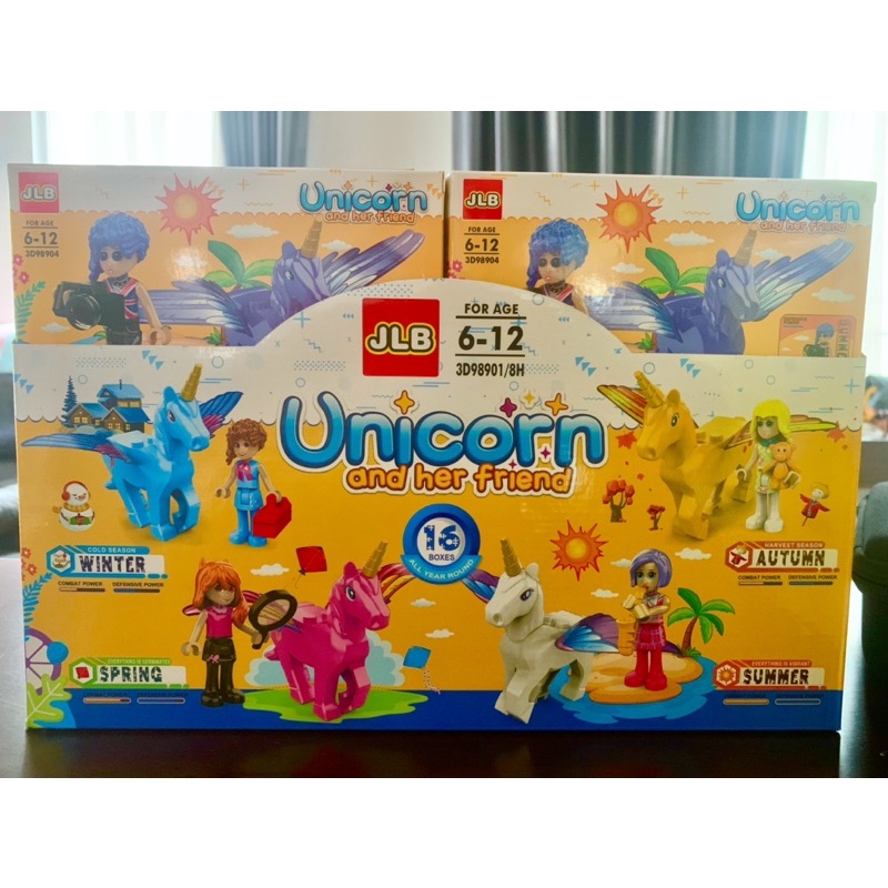 ของเล่นเสริมพัฒนาการคุณหนูๆ Building Blocks Unicorn มีให้ได้สะสม 6 แบบ ...