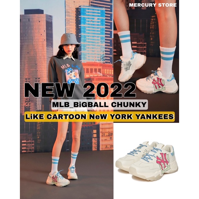 MLB Big ball Chunky Like Cartoon New york yankees แท้100% | Shopee Thailand