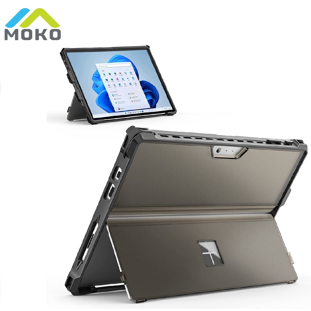 Moko All-in-One เคสป้องกันขาตั้ง พร้อมช่องใส่ปากกา สําหรับ Microsoft Surface Pro 7 Plus Pro7 Pro ...