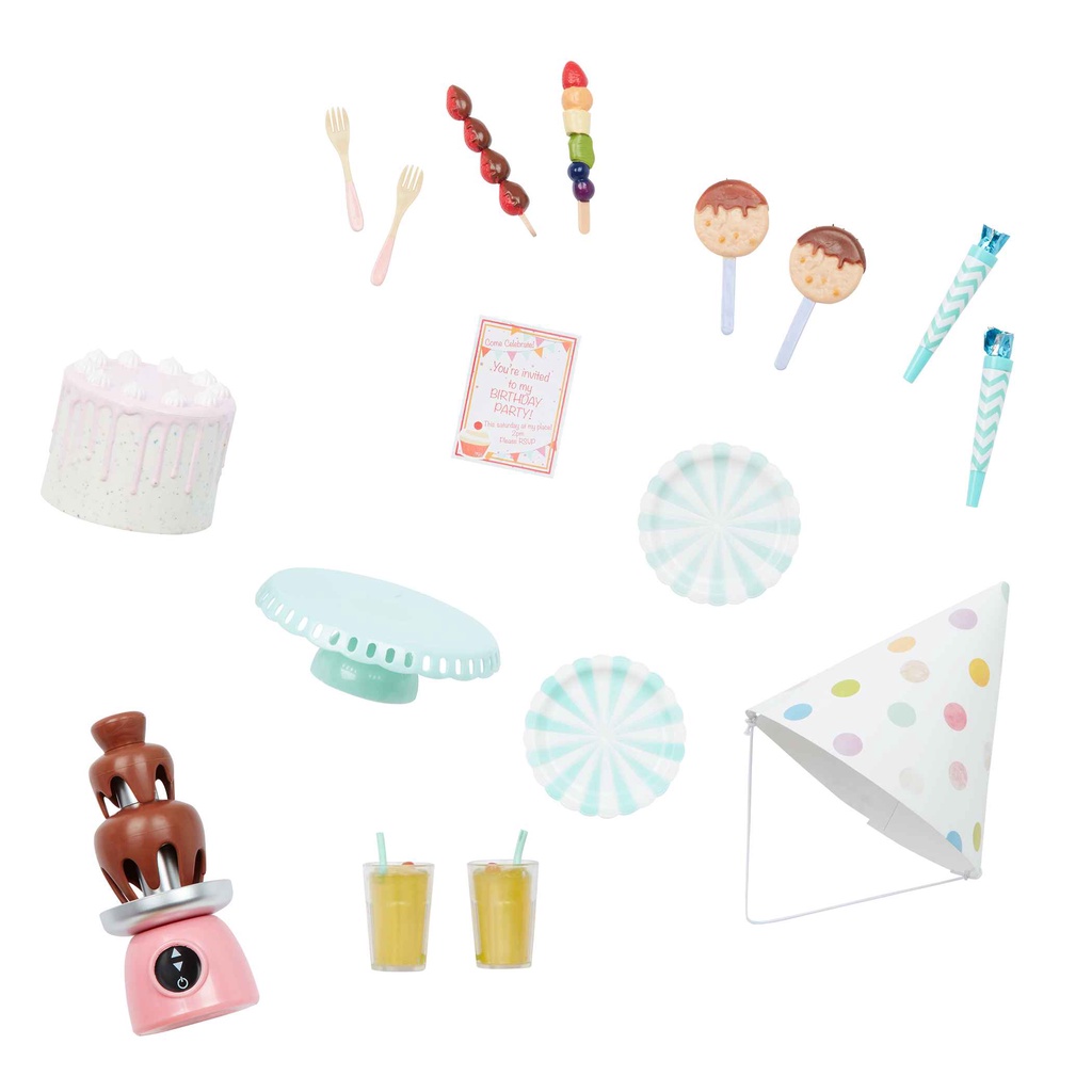 Our Generation BIRTHDAY PARTY TABLE W/ ACCESSORIES BD35202Z | Shopee ...