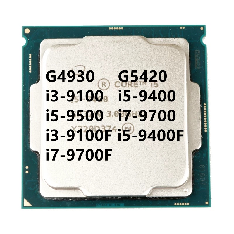 โปรเซสเซอร์ CPU G4930 G5420 i3-9100 i5-9400 i5-9500 i7-9700 i3-9100F i5 ...