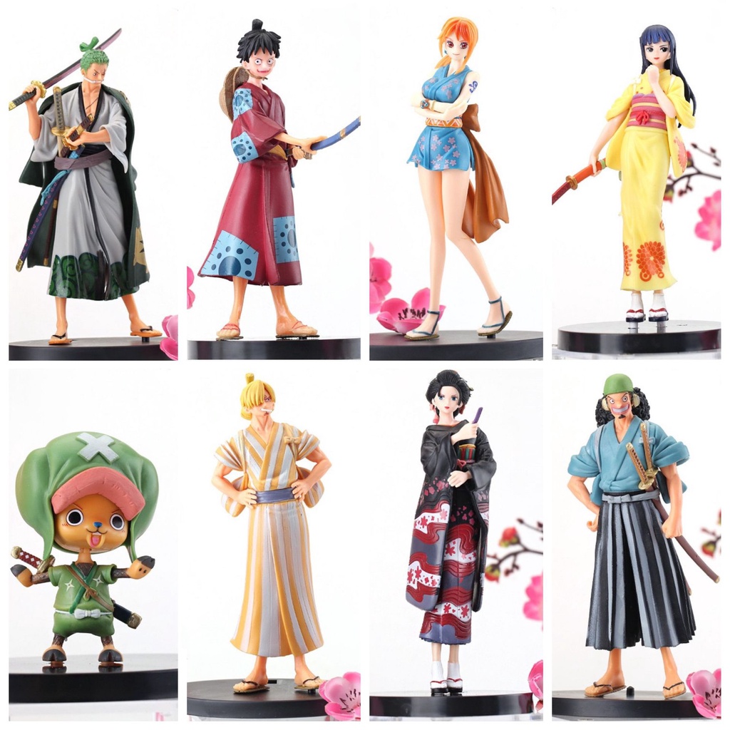 คลังสินค้าพร้อม 8-18 ซม.อะนิเมะ One Piece รูป Wano Country Sauron ...