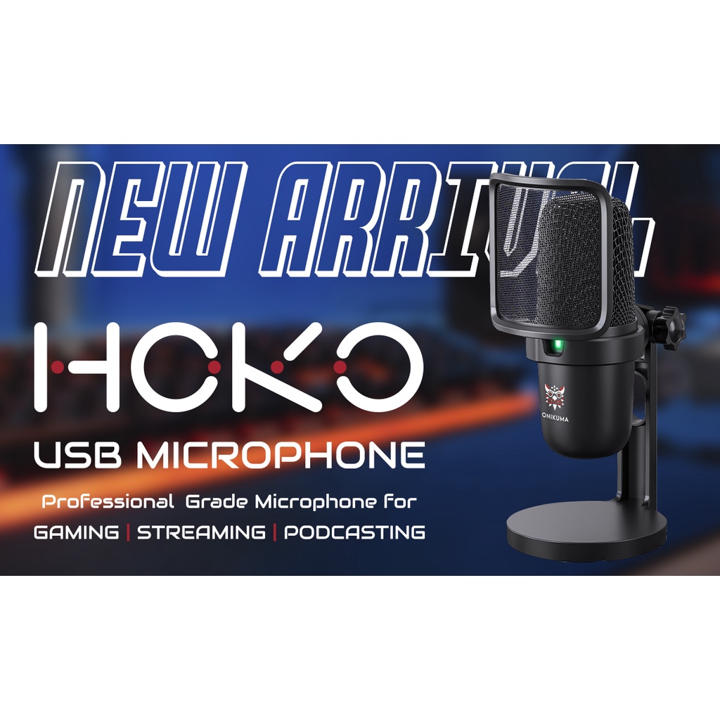 ONIKUMA HOKO M630 USB MICROPHONE ไมโครโฟนตั้งโต๊ะ ไมค์มีสาย ไมโครโฟนมี ...