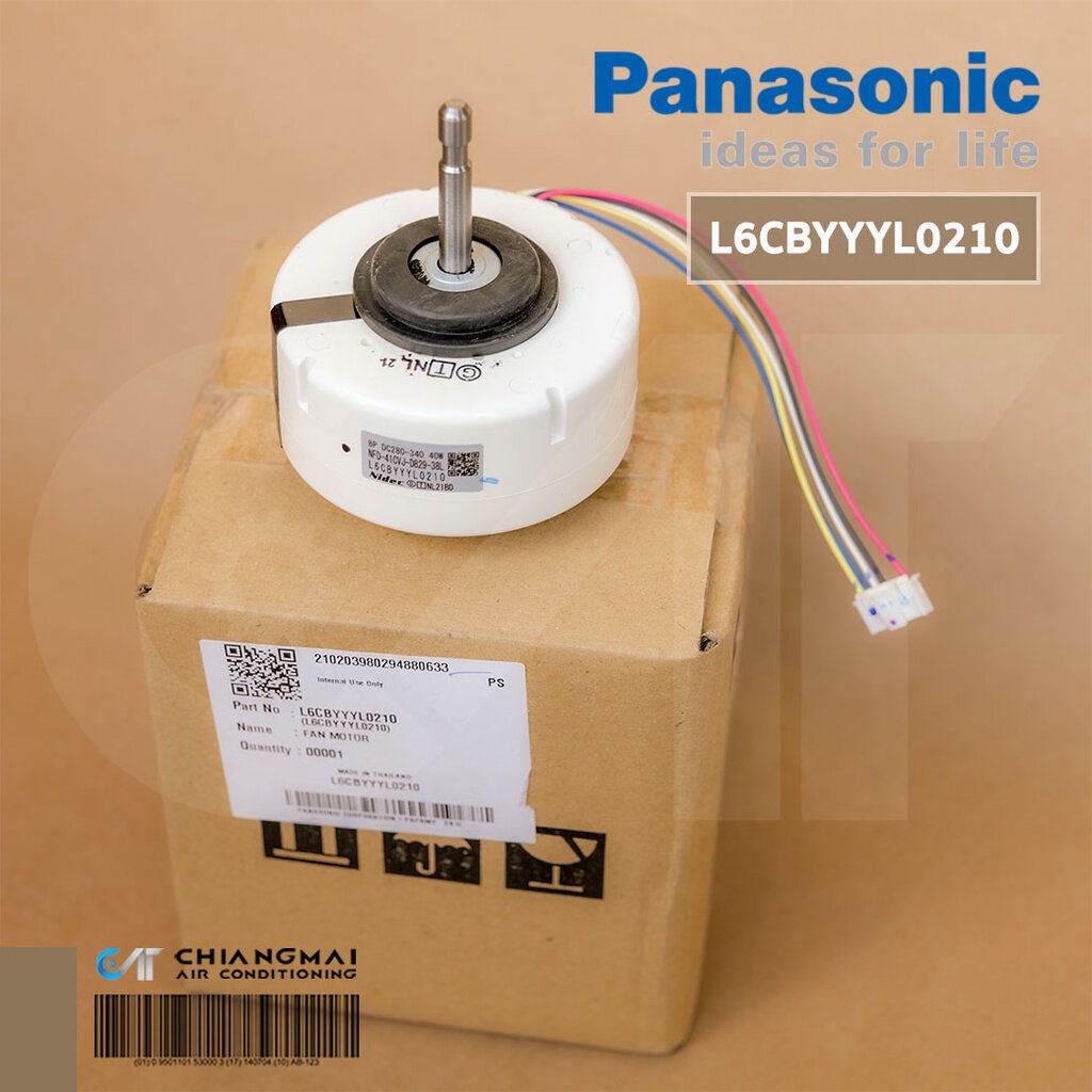 L6CBYYYL0210 มอเตอร์แอร์ Panasonic (40W.) มอเตอร์คอยล์เย็น พานาโซนิค ...
