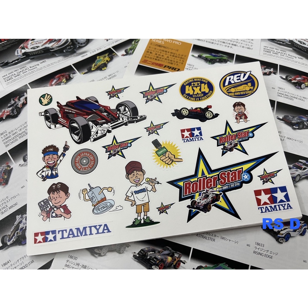 TAMIYA RS00002 Funny stickers, สติกเกอร์ลายสนุกสนาน ขนาด 15.5 x 10 cm ...