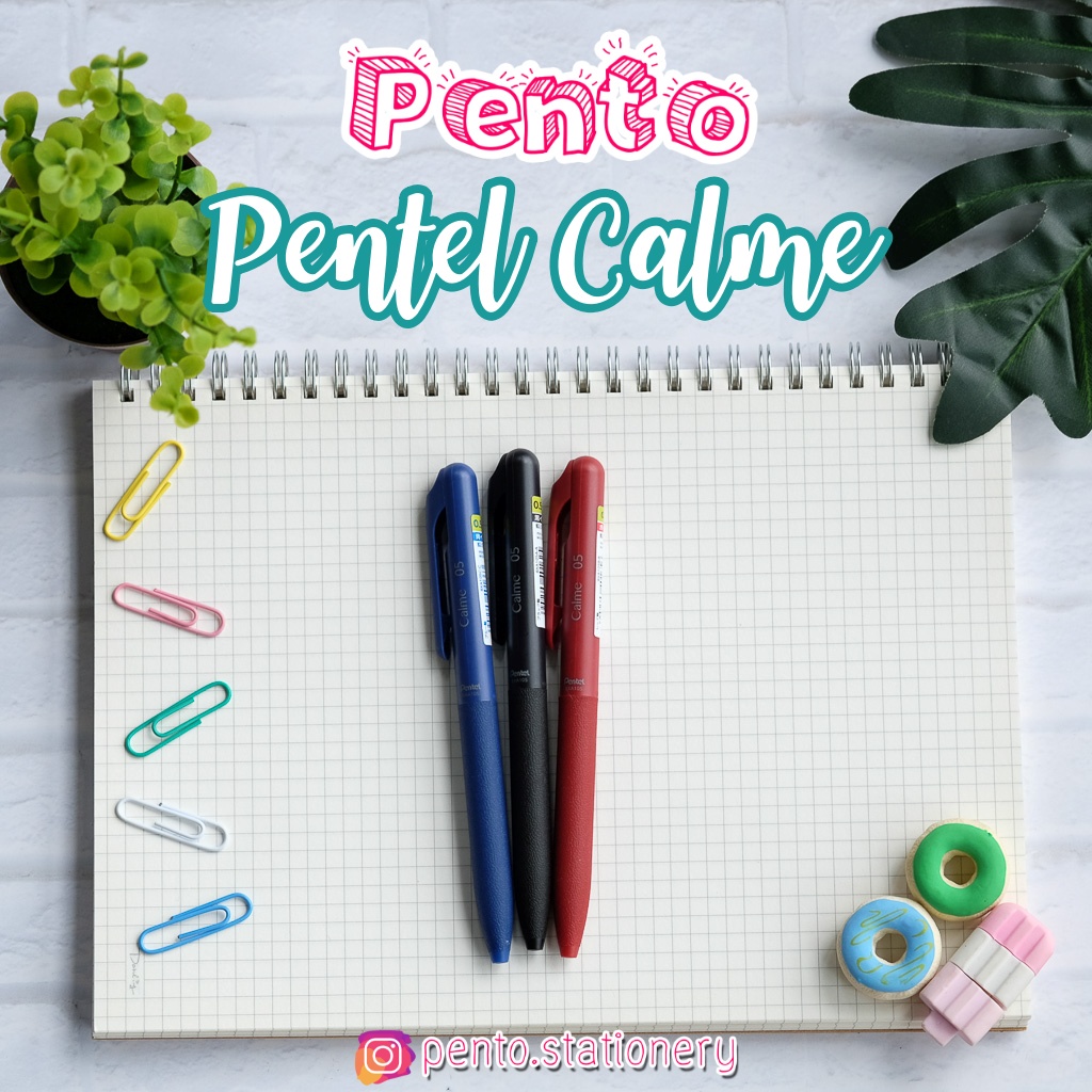 Pento ปากกาลูกลื่น เพนเทล 0.5 Pentel Calme (เปลี่ยนไส้ได้) | Shopee ...
