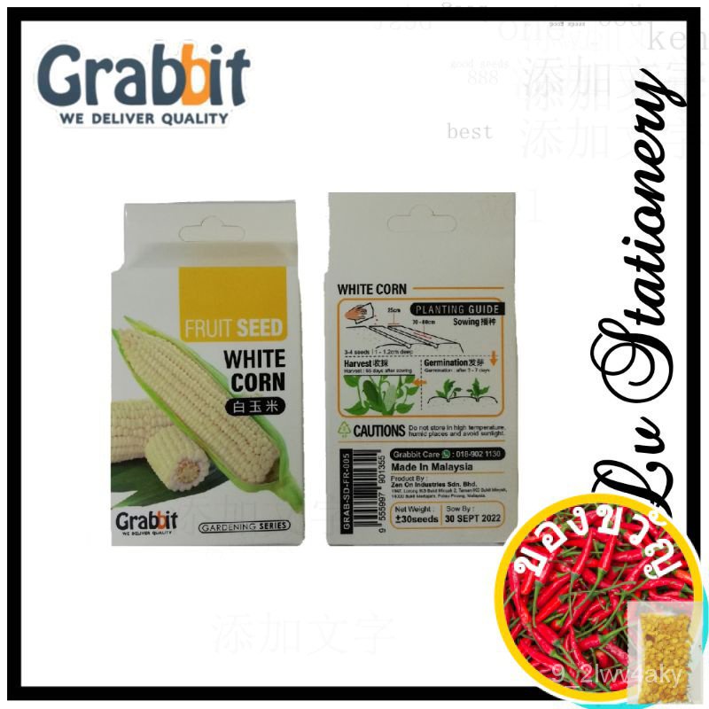 【Lv】grabbit vegetables SEED gardening-ข้าวโพดขาว แม่และเด็ก/มะละกอ ...