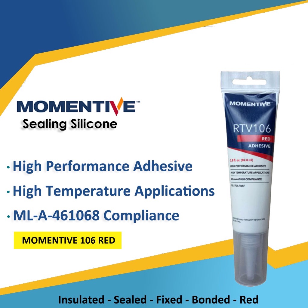 Momentive RTV106 กาวซิลิโคน ฉนวนกันความร้อน กันน้ํา ทนความร้อนสูง สีแดง ...