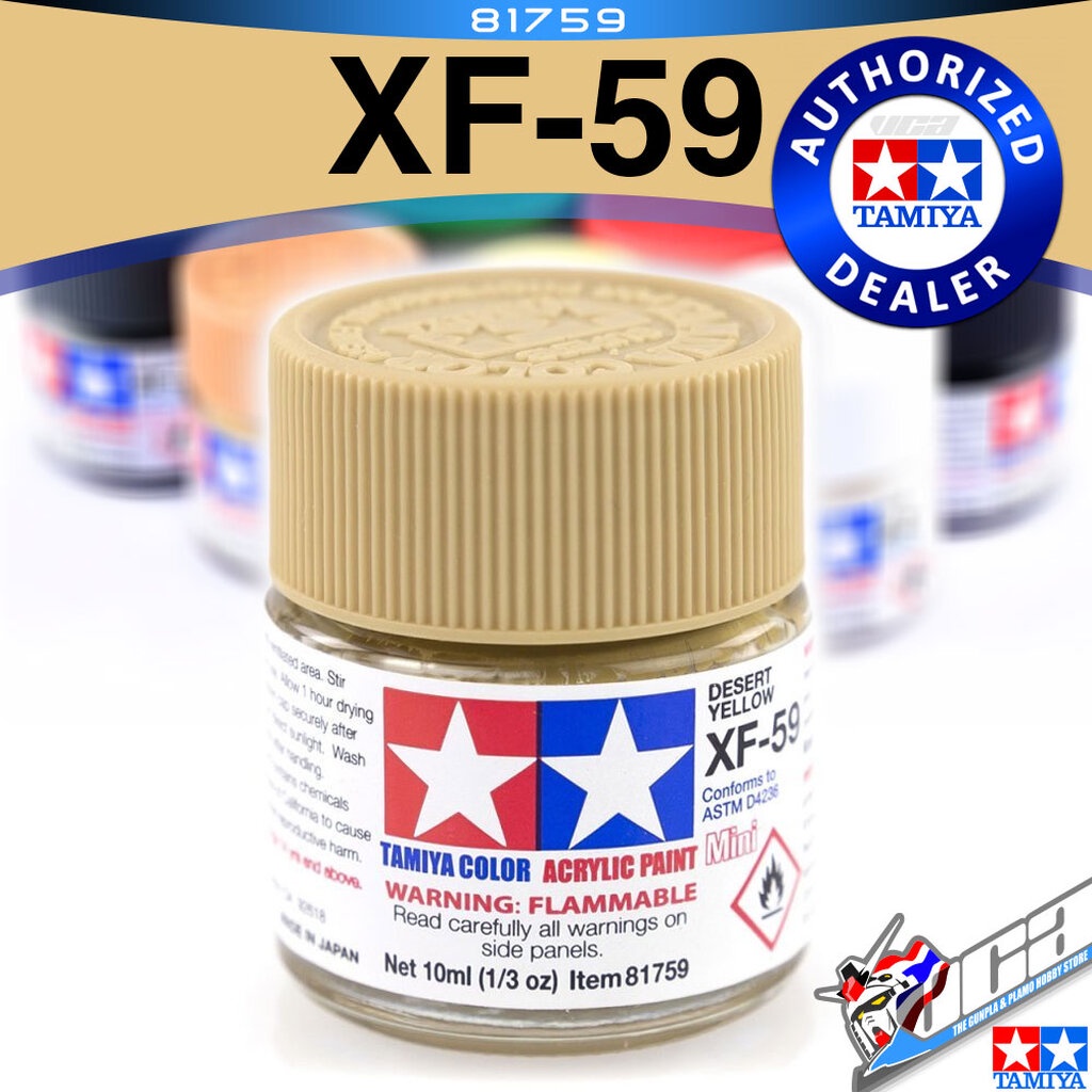 TAMIYA 81759 XF-59 XF59 FLAT DESERT YELLOW MATT MATTE สีเหลืองทะเลทราย ...