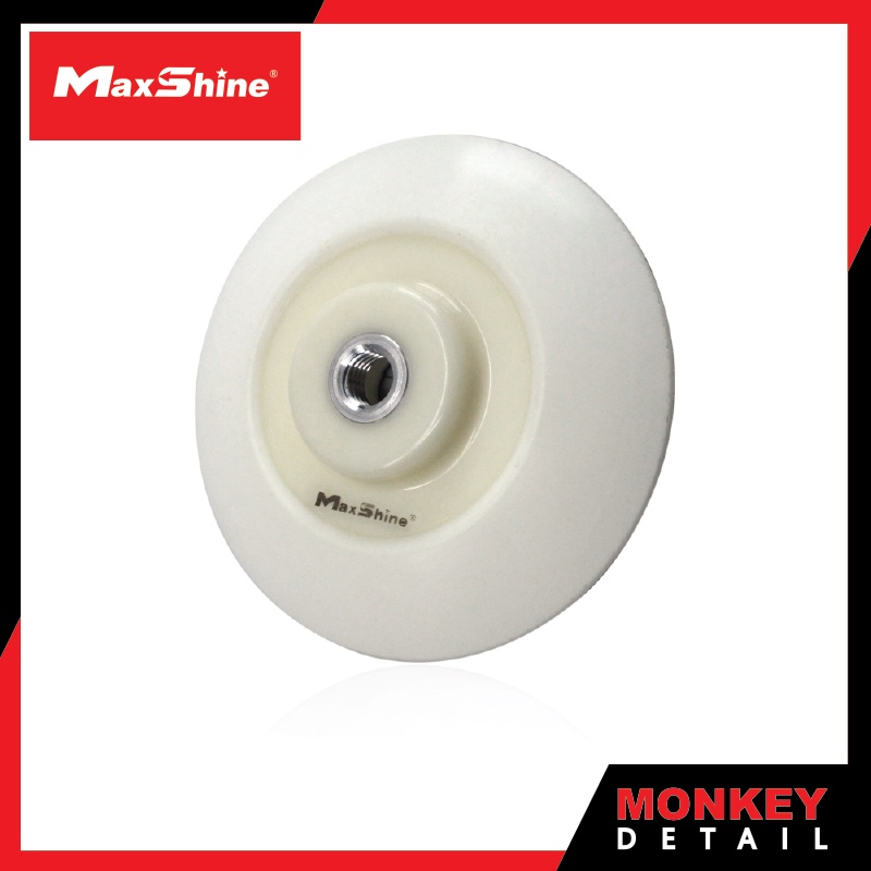 MAXSHINE Soft RO Backing Pad (สีดำ)แป้นเครื่องขัด แป้นหนามเตย แป้นจับ ...