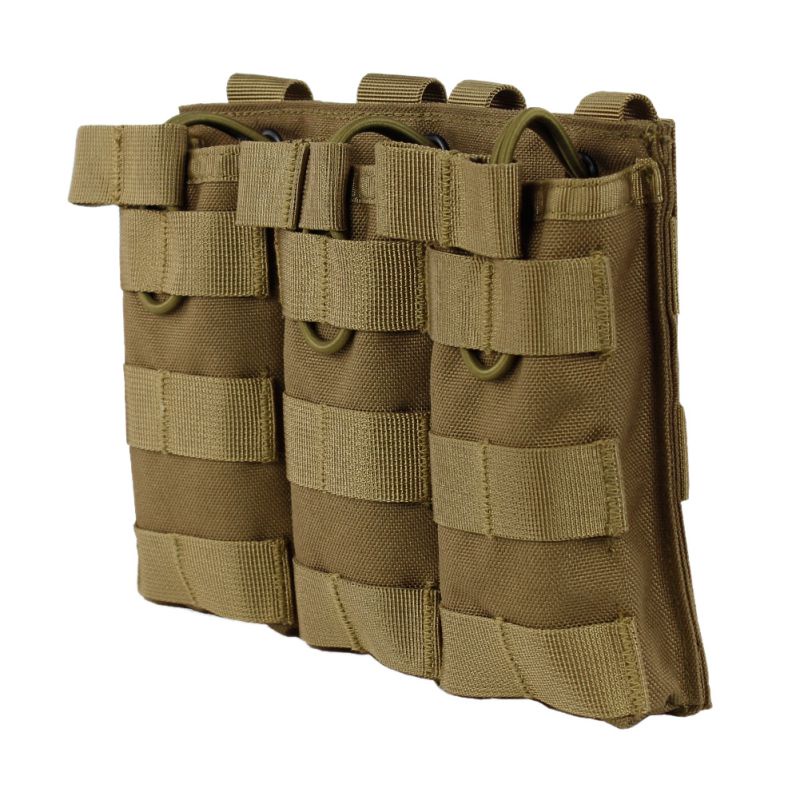 Luc MOLLE กระเป๋าแมกกาซีน เปิดด้านบน แบบสามชั้น รวดเร็ว A-K A-R M4 ...