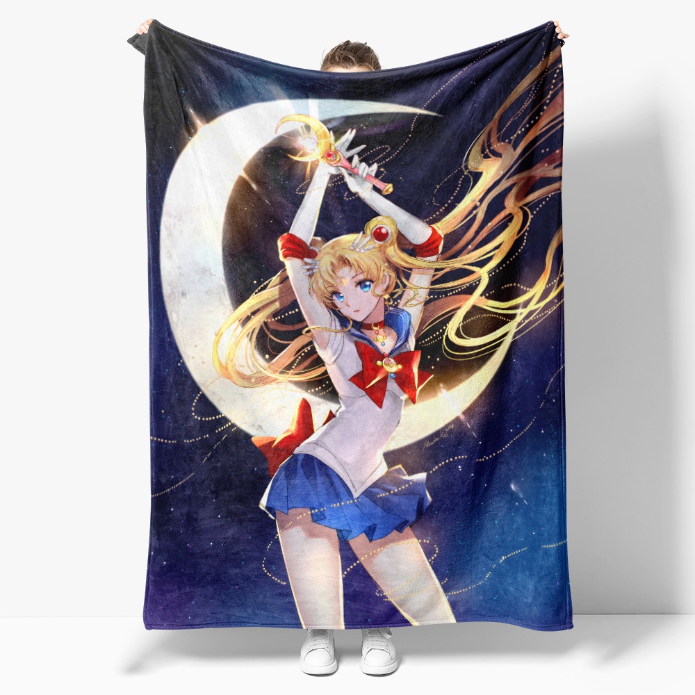 ผ้าห่มสักหลาด ลายการ์ตูนเซเลอร์มูน 4 ขนาด | Shopee Thailand