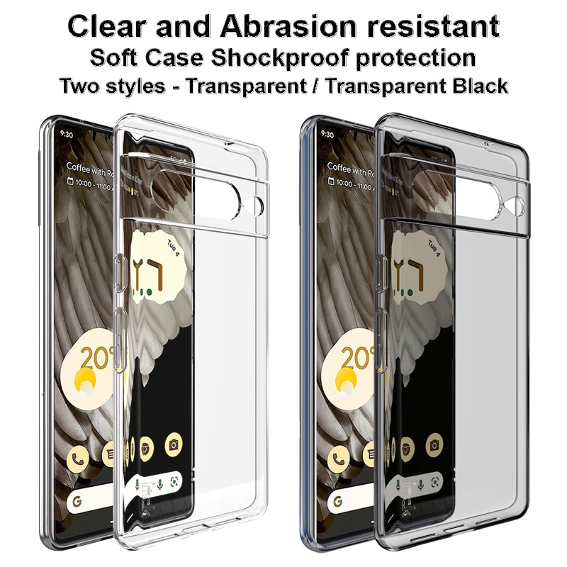 Imak Casing Google Pixel 7 Pro Transparent Soft TPU Back Case Pixel7 เค ...