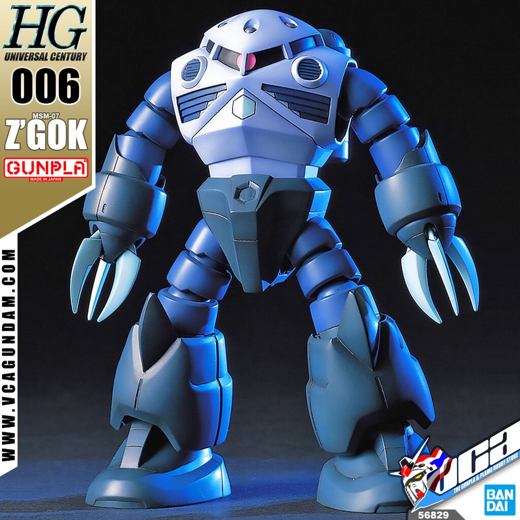 VCA 8️⃣ BANDAI GUNPLA HIGH GRADE HGUC HG 1/144 MSM-07 Z'GOK GUNDAM ...