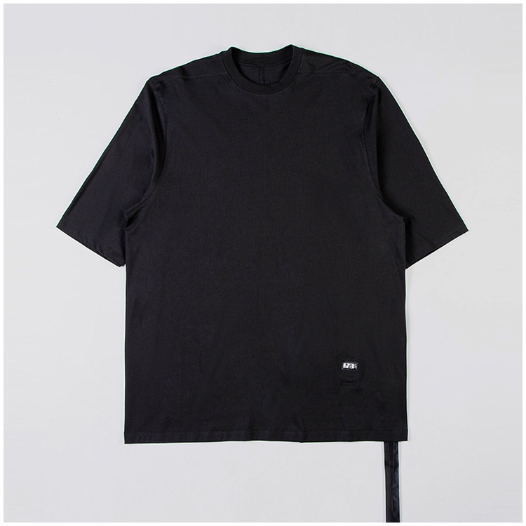 เสื้อยืด ทรงหลวม ลาย R RICK OWEN 21 DRK Outer Label Streamer แฟชั่นฤดู ...