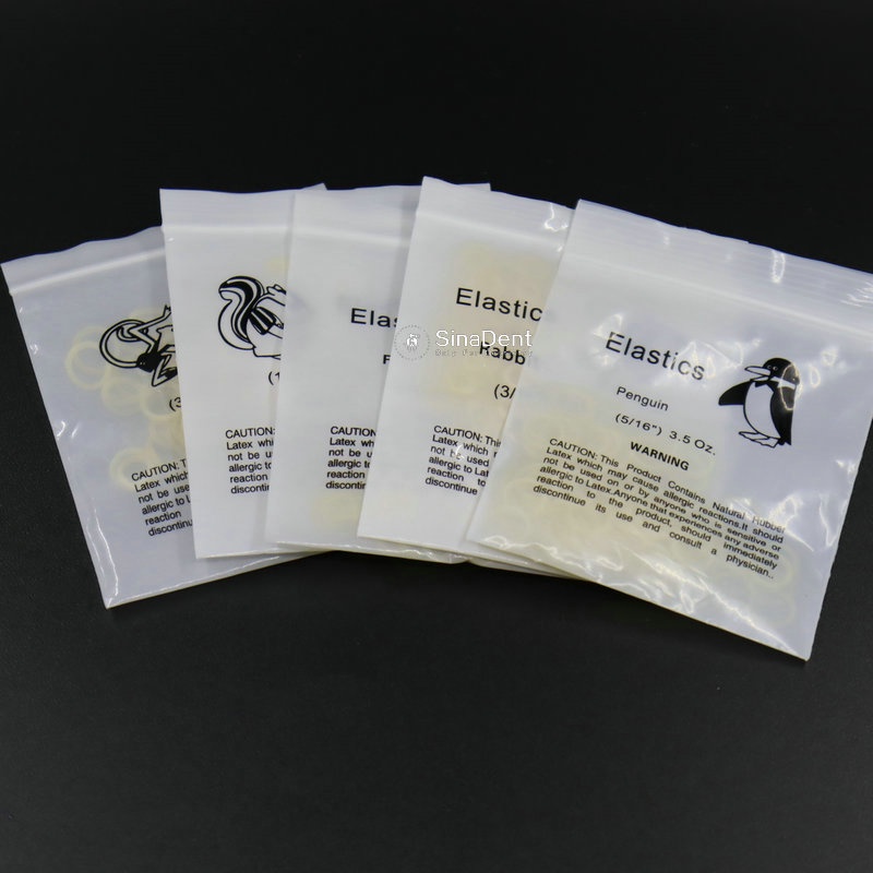 100pcs Dental Elastic Band 5 Sizes Dental Orthodontic Rubber Band Latex ...